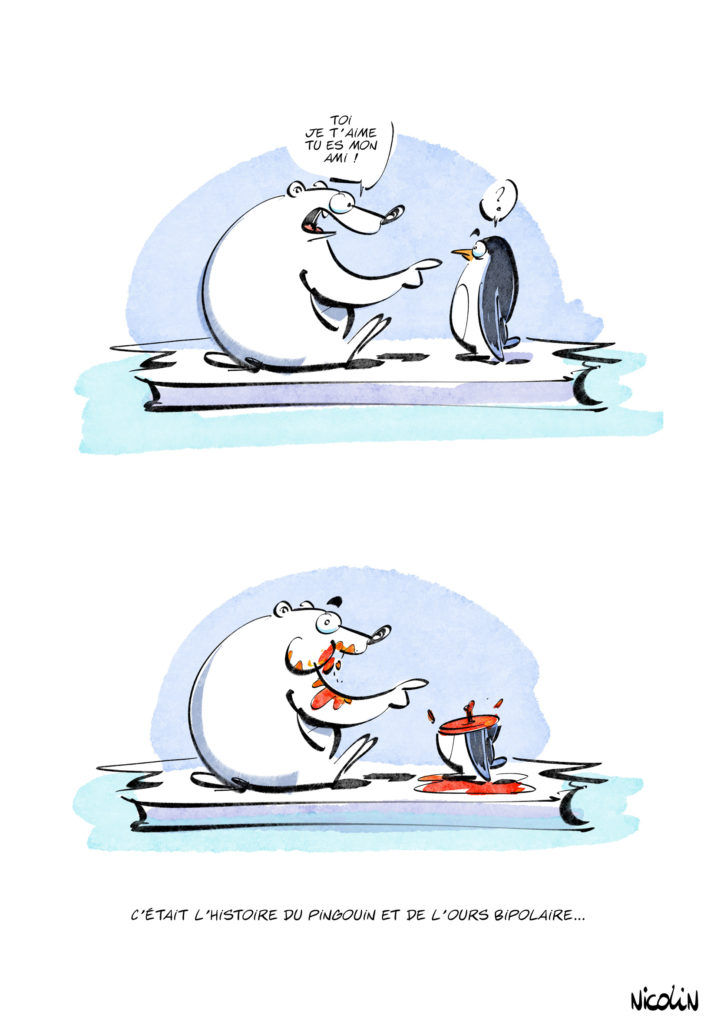 ours-bipolaire-pingouin-bd-drole-humour-nicolin-maziere-illustration ...
